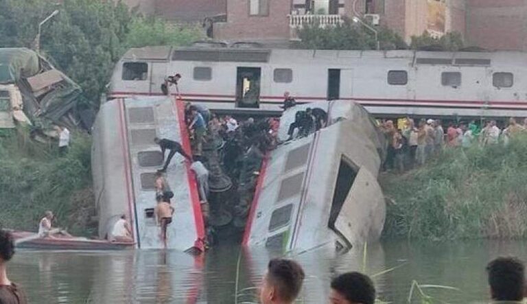 Two dead and 20 injured in Minya train accident - Egypt Daily News ...